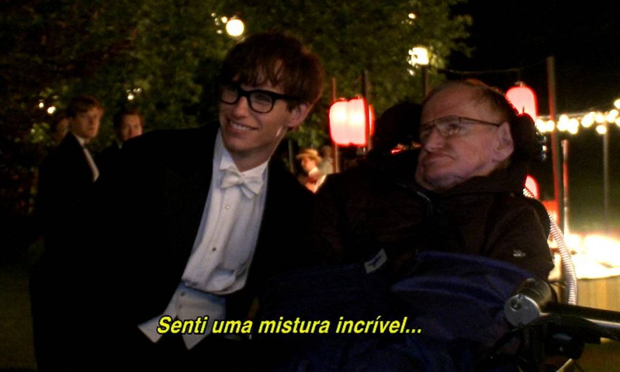 Vídeo mostra visita de Stephen Hawking à filmagem de 'A teoria de tudo ...