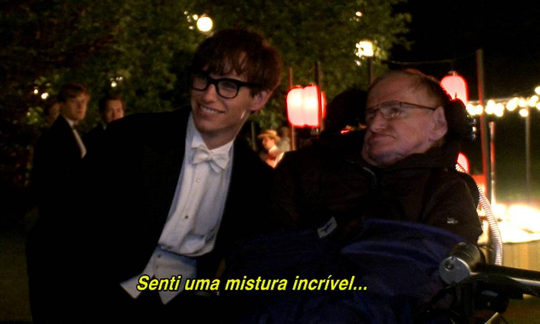 Vídeo mostra visita de Stephen Hawking à filmagem de 'A teoria de tudo ...