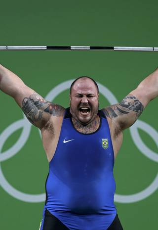 Fernando Reis fica em quinto no levantamento de peso - Jornal O Globo