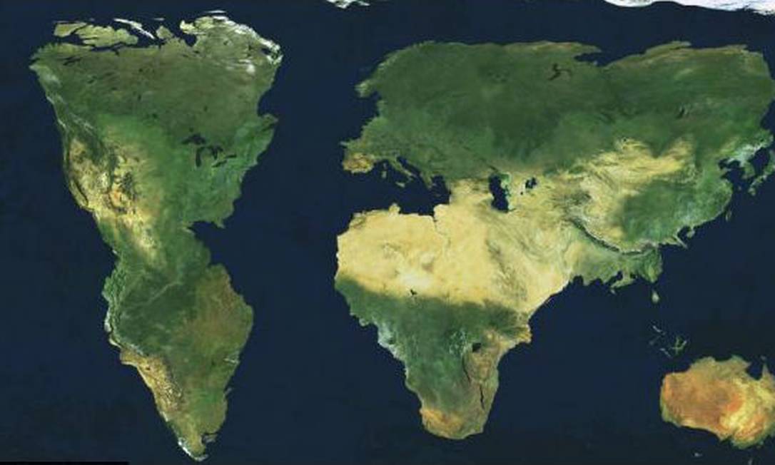 Mapa Do Planeta Terra