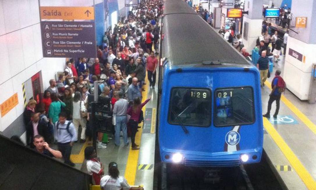 Defeito em composição do metrô fecha quatro estações na Zona Sul por 15 ...