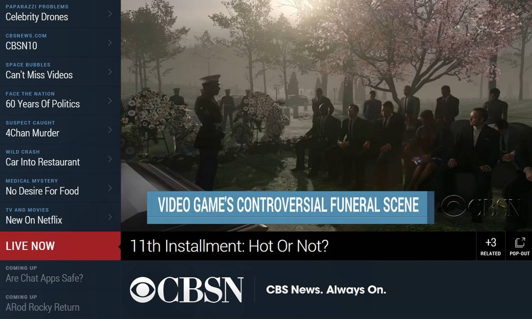 CBS lança canal de notícias 24 horas por streaming - Jornal O Globo