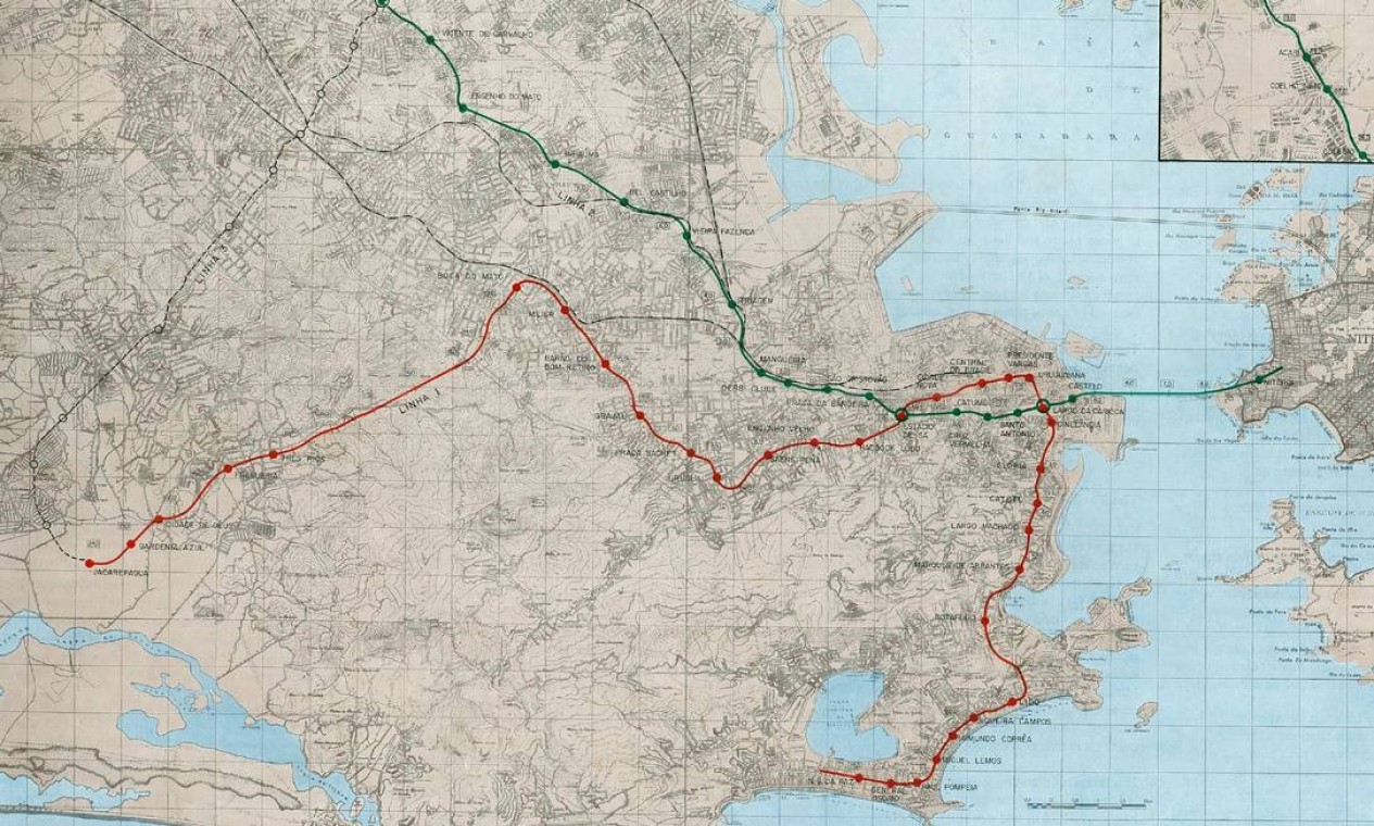 Projeto de 1968 que nunca saiu do papel, metrô até São Gonçalo ainda é ...