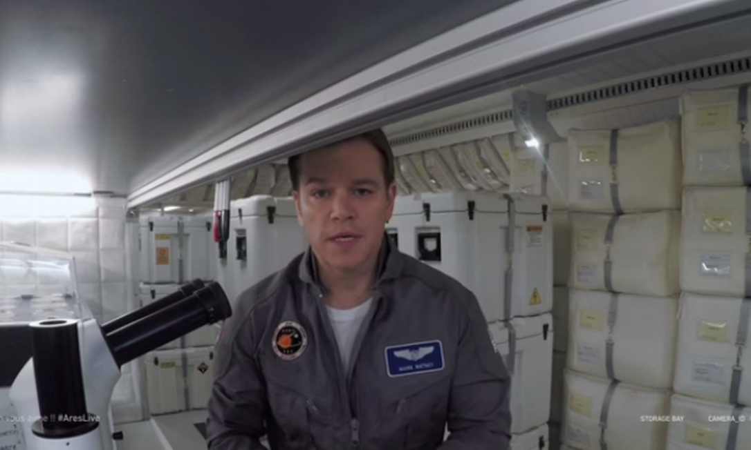 Matt Damon apresenta nave que viajará a Marte em primeiro trailer de ...