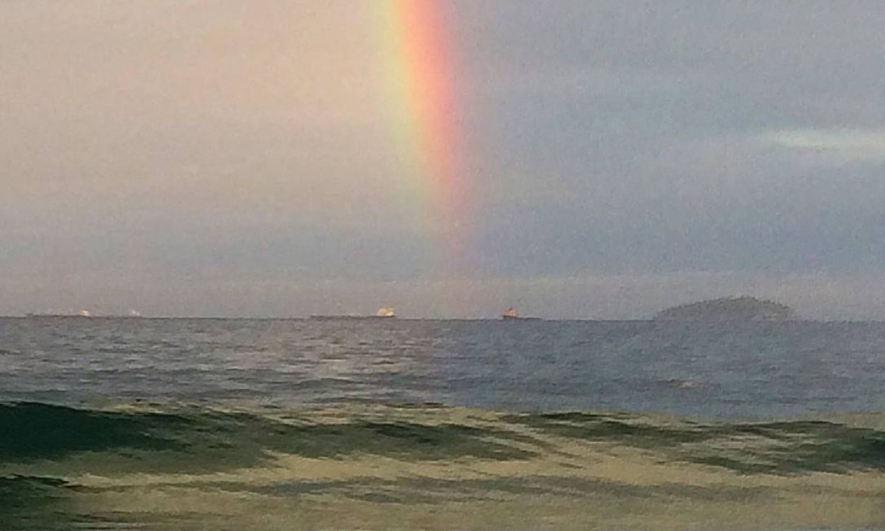 Arco-íris encanta cariocas - Jornal O Globo