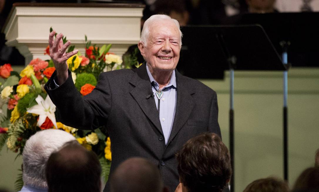 Jimmy Carter leciona sobre amor em escola dominical na Geórgia - Jornal ...
