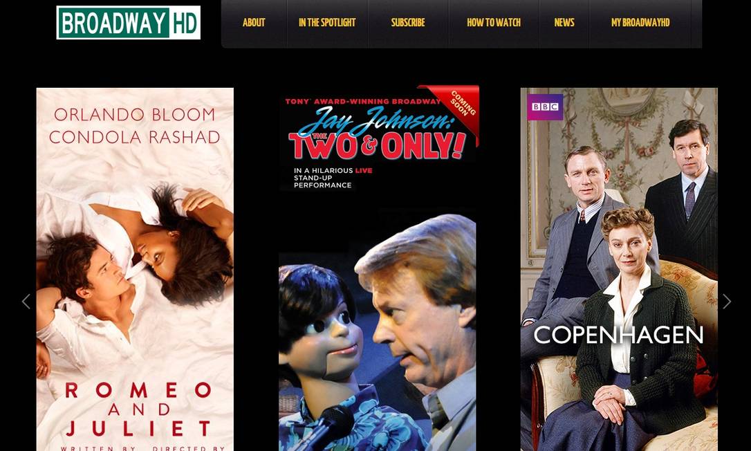 Espetáculos da Broadway e West End ganham streaming - Jornal O Globo