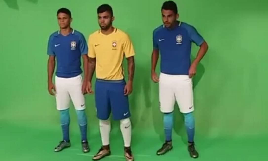 CBF apresenta novos uniformes da seleção brasileira em rede social ...