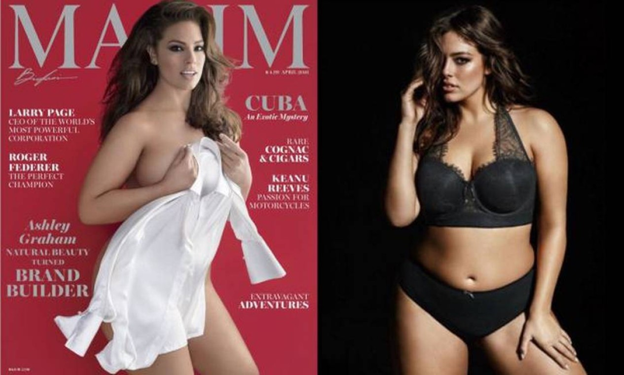 Ashley Graham nega Photoshop em capa de revista - Jornal O Globo