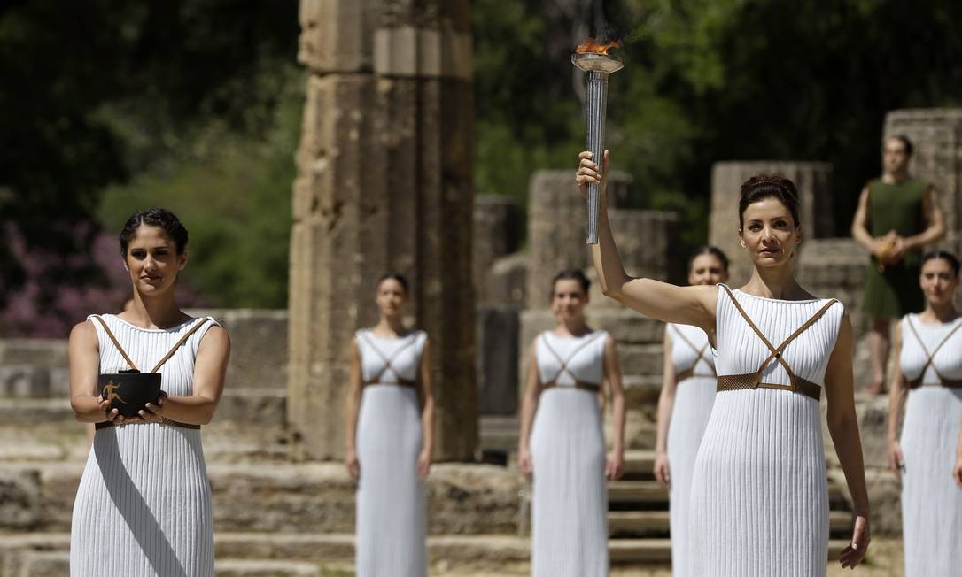 Tocha olímpica: ensaio final - Jornal O Globo