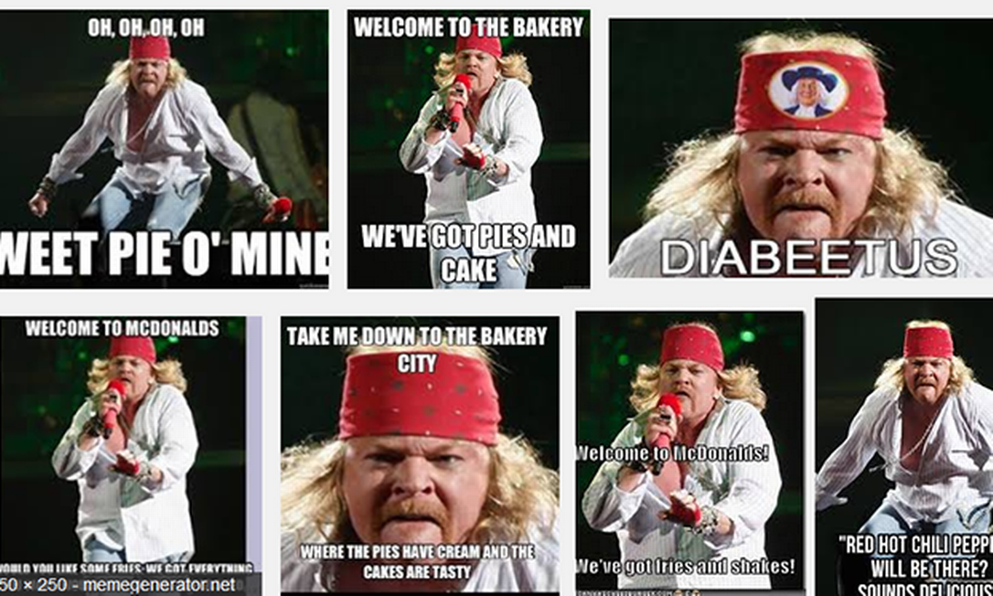 Axl Rose pede que Google tire do ar memes de 'Axl Rose gordo' - Jornal ...