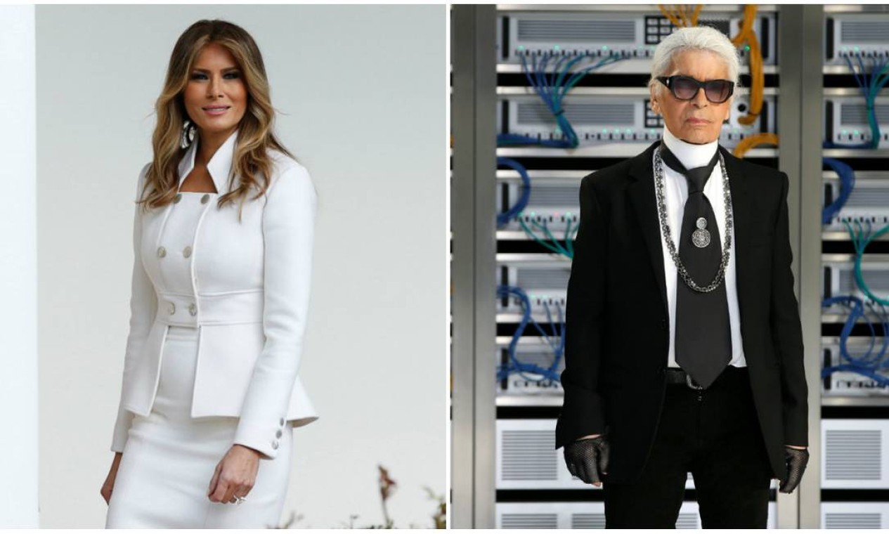 Karl Lagerfeld elogia Melania Trump: 'bom corpo, não é?' - Jornal O Globo