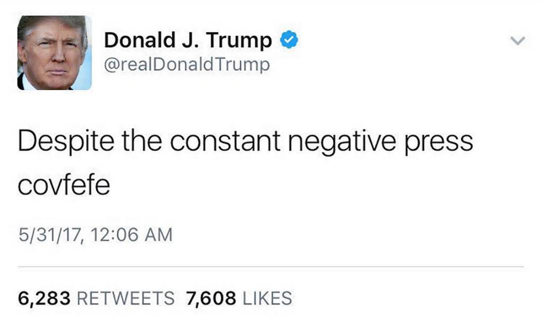 ‘Covfefe’, a palavra indecifrável que Trump fez viralizar no Twitter ...