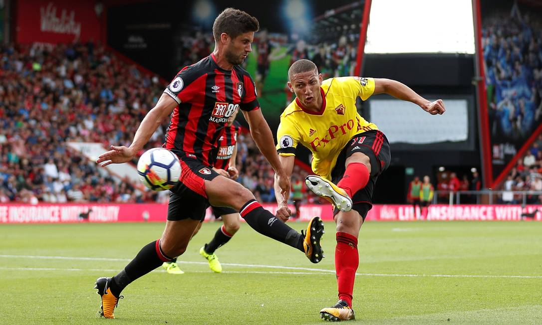 Richarlison, ex-Flu, marca primeiro gol pelo Watford, que vence no ...