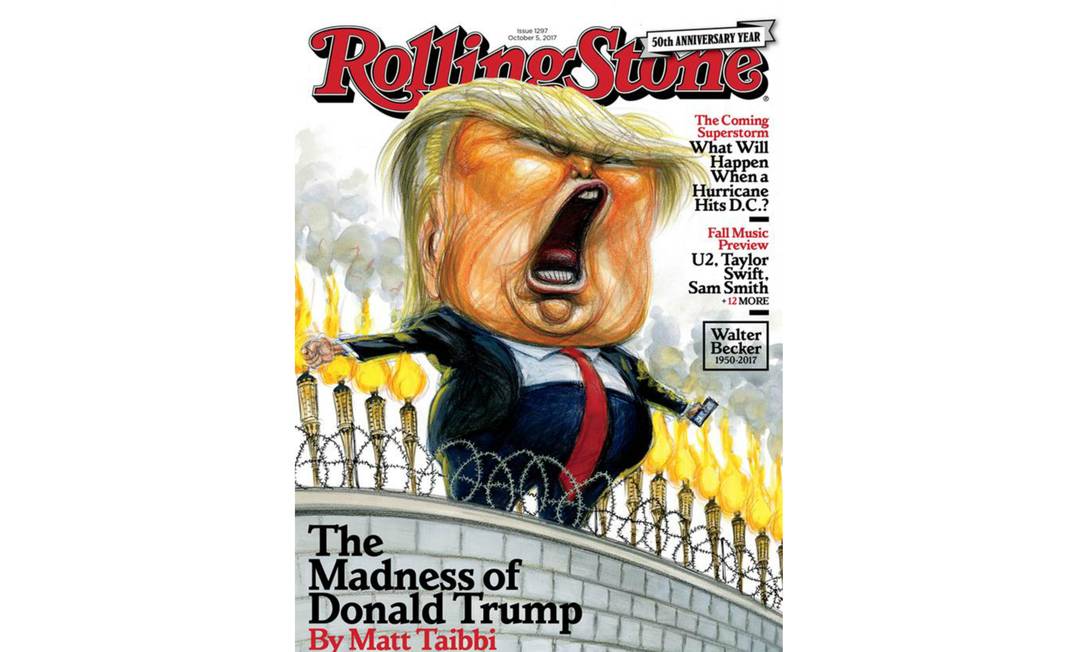 'Rolling Stone' traz na capa a 'loucura' de Trump - Jornal O Globo