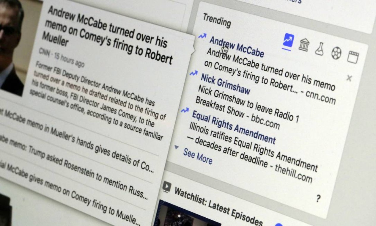 Facebook vai acabar com sua área de ‘trending topics’ na luta contra ...