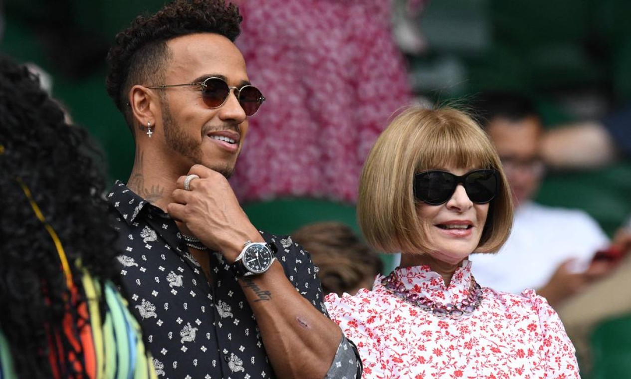 Anna Wintour e Emma Watson reforçaram torcida fashion em Wimbledon ...