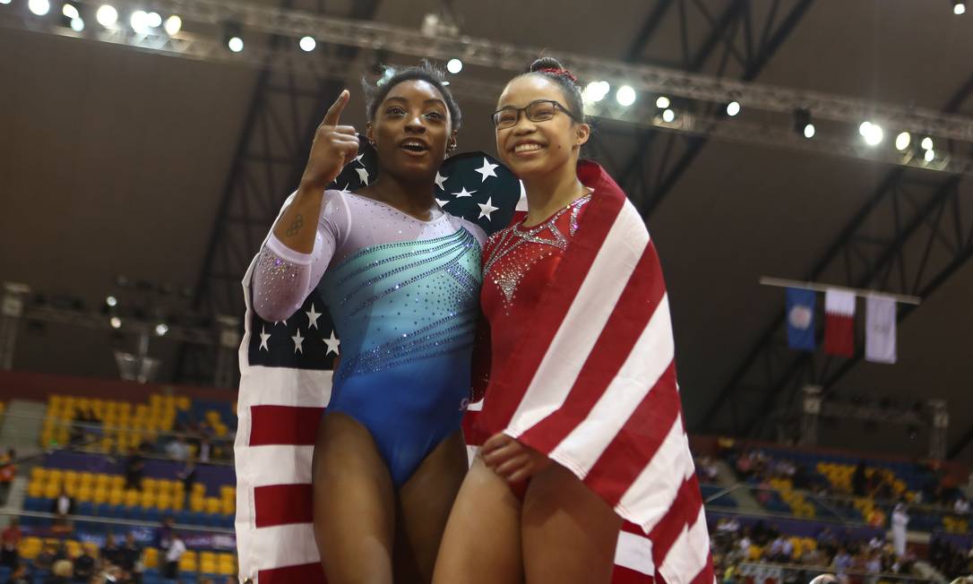 Simone Biles é tetracampeã mundial no individual geral - Jornal O Globo