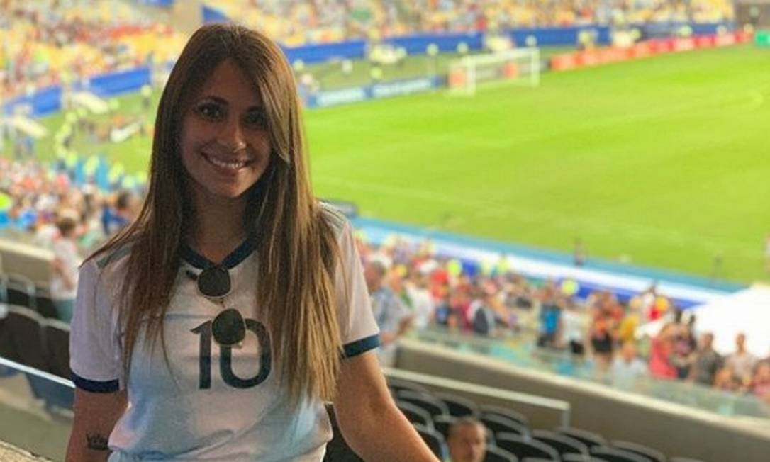 'Um passo a mais', celebra mulher de Messi no Maracanã - Jornal O Globo