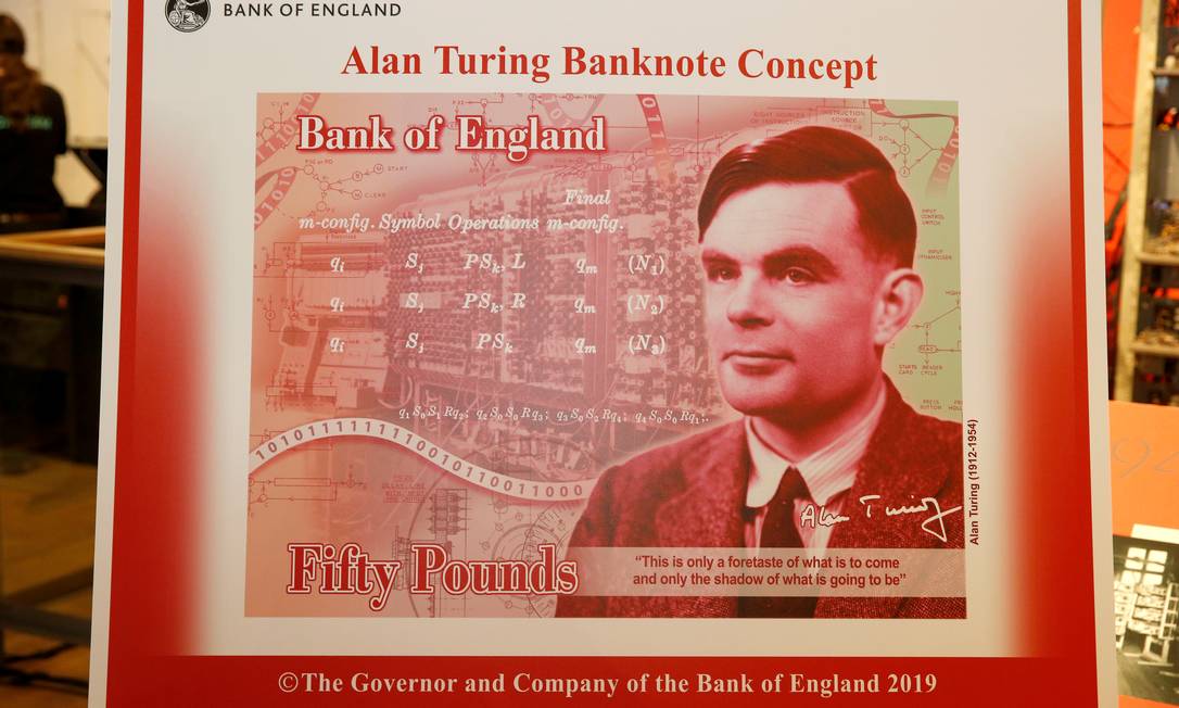 Alan Turing é escolhido como rosto da nova nota de 50 libras na ...
