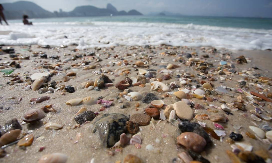 Conchas na Praia de Copacabana são consequência de forte ressaca ...