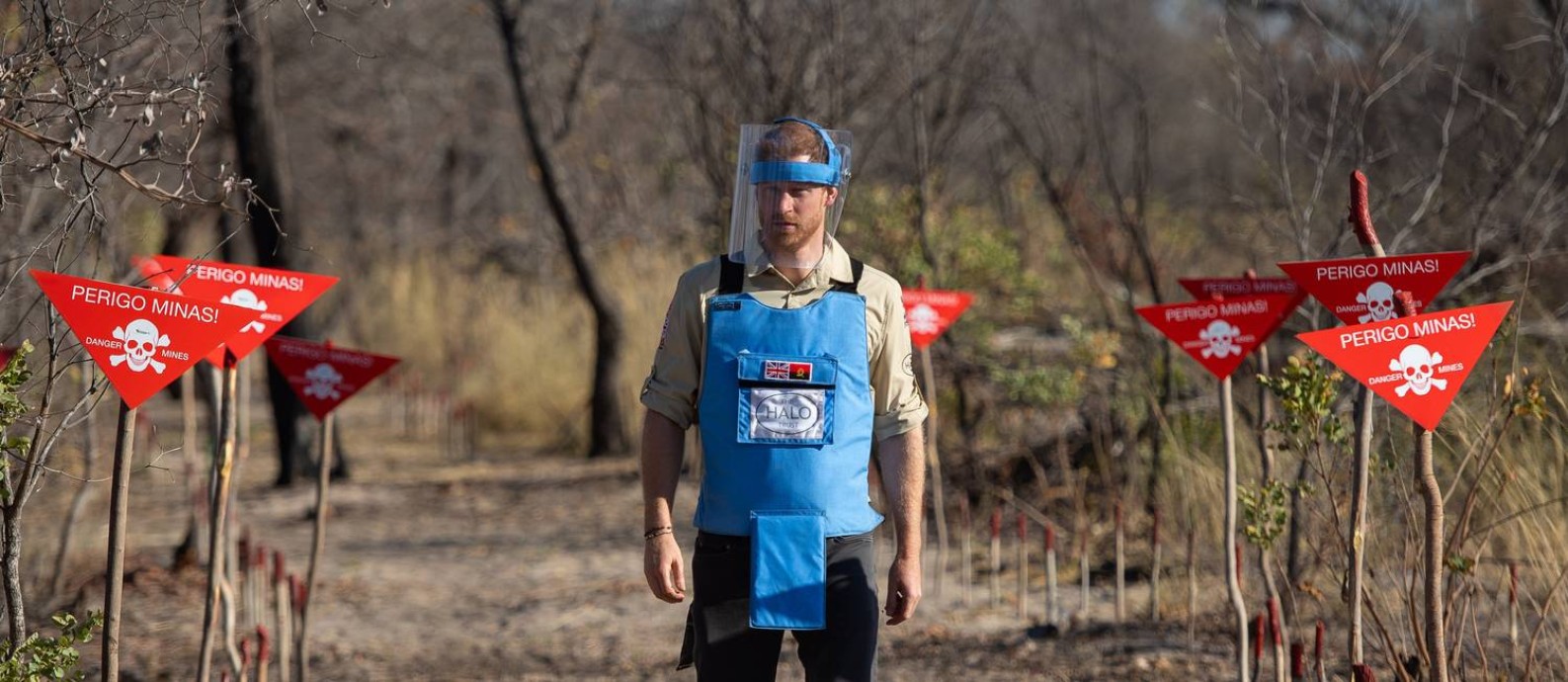 Príncipe Harry refaz visita icônica de Diana a campo minado na África ...
