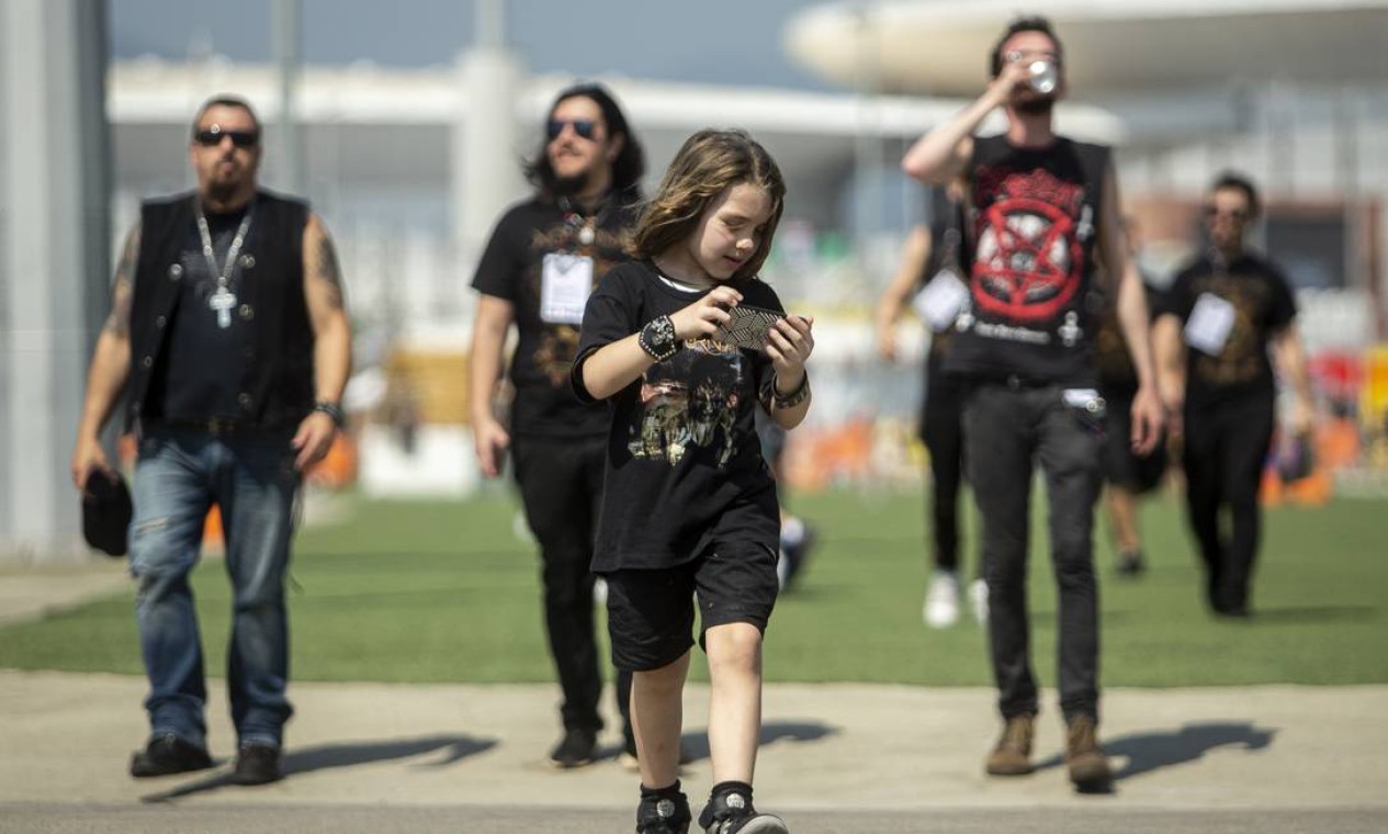Os metaleiros na Cidade do Rock - Jornal O Globo