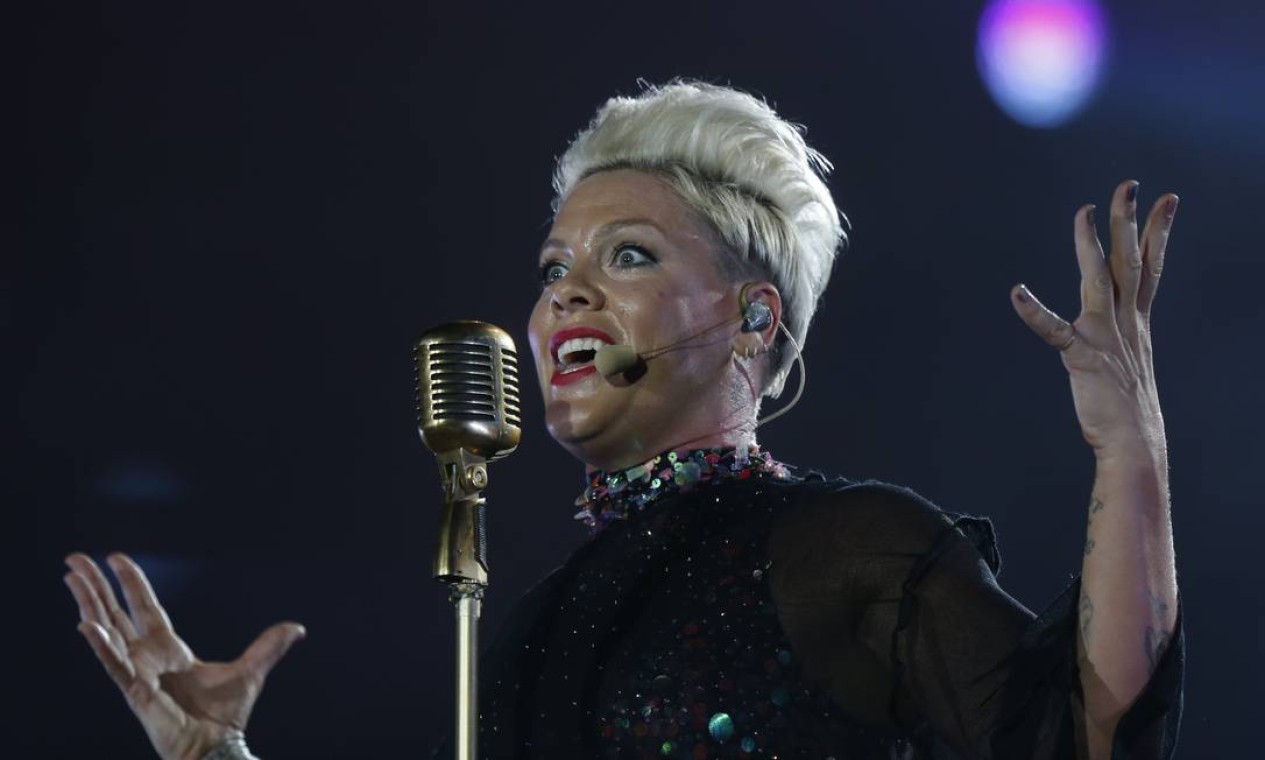 Veja imagens do show da cantora P!nk no Palco Mundo - Jornal O Globo