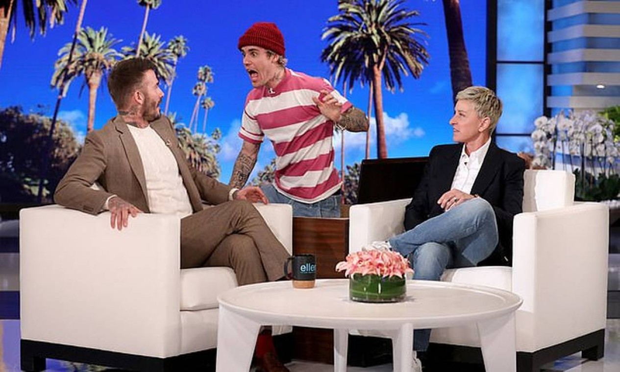 Justin Bieber prega peça em David Beckham em programa de TV - Jornal O ...