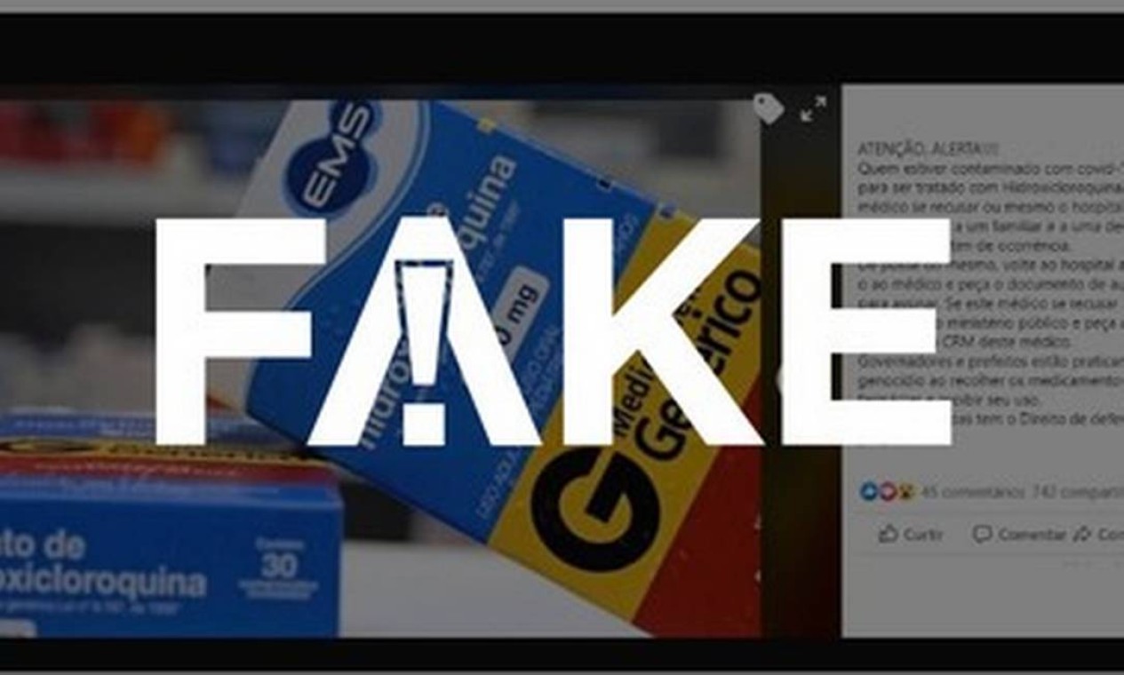 É #FAKE que pode ter o CRM cassado o médico que não prescrever ...
