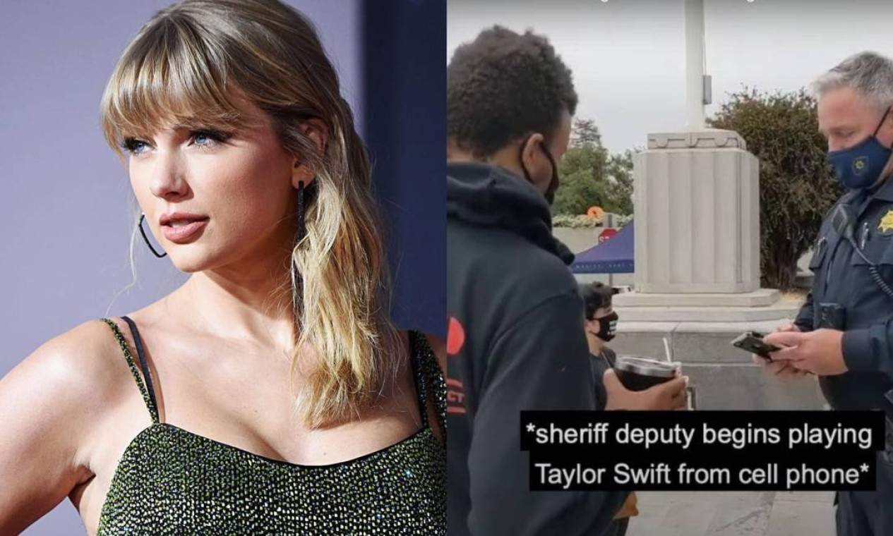 Policial toca música de Taylor Swift no celular para derrubar vídeo de ...