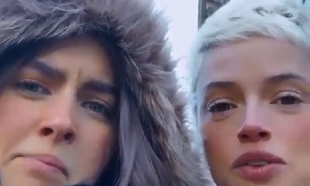 Julia Byrro vê neve pela primeira vez em estação de esqui de Aspen ...