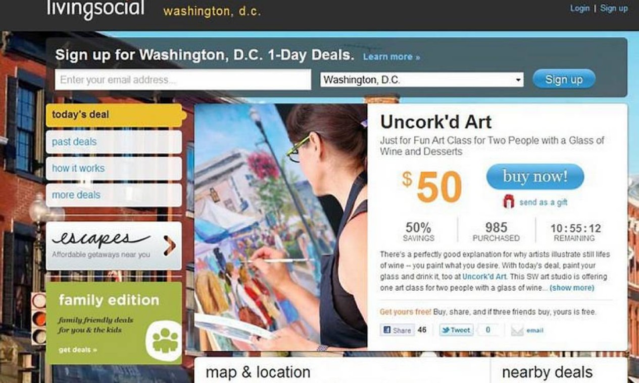 Site de compras coletivas LivingSocial levanta US$400 milhões - Jornal ...