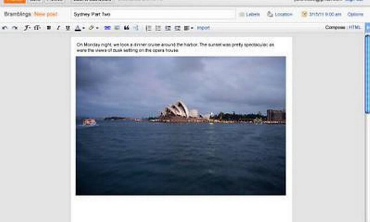 Google altera visual do Blogger - Jornal O Globo
