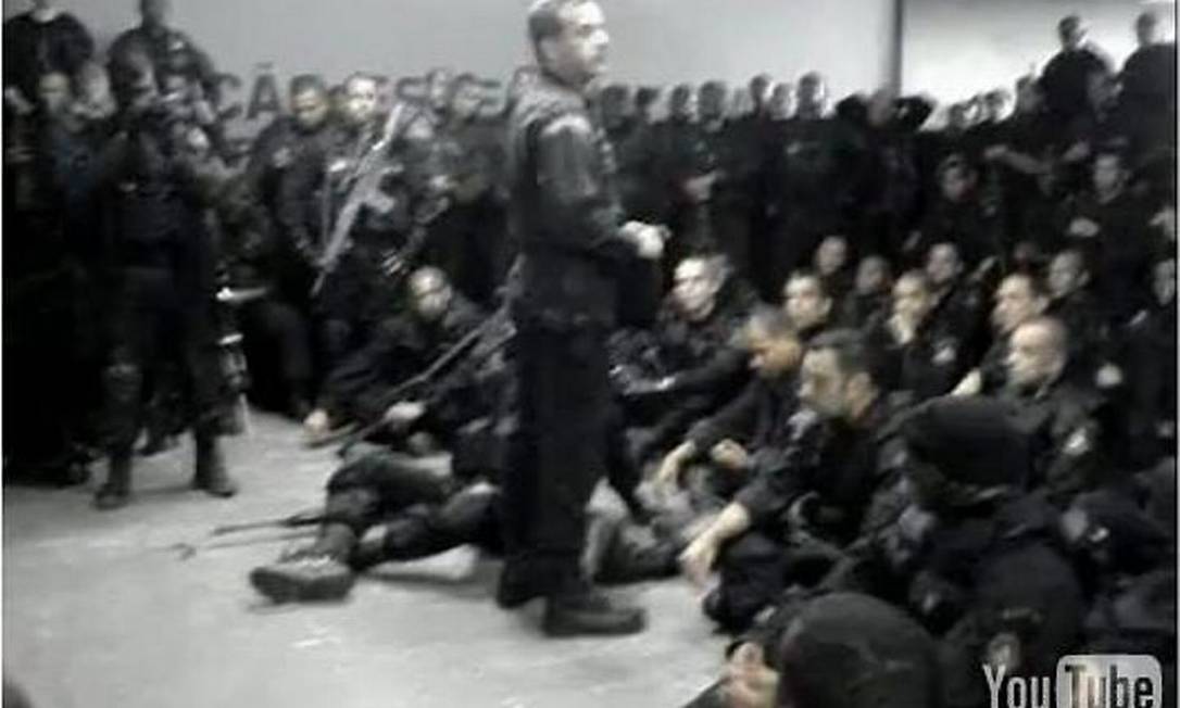 Vídeo mostra a tropa do Bope recebendo últimas instruções do comandante ...