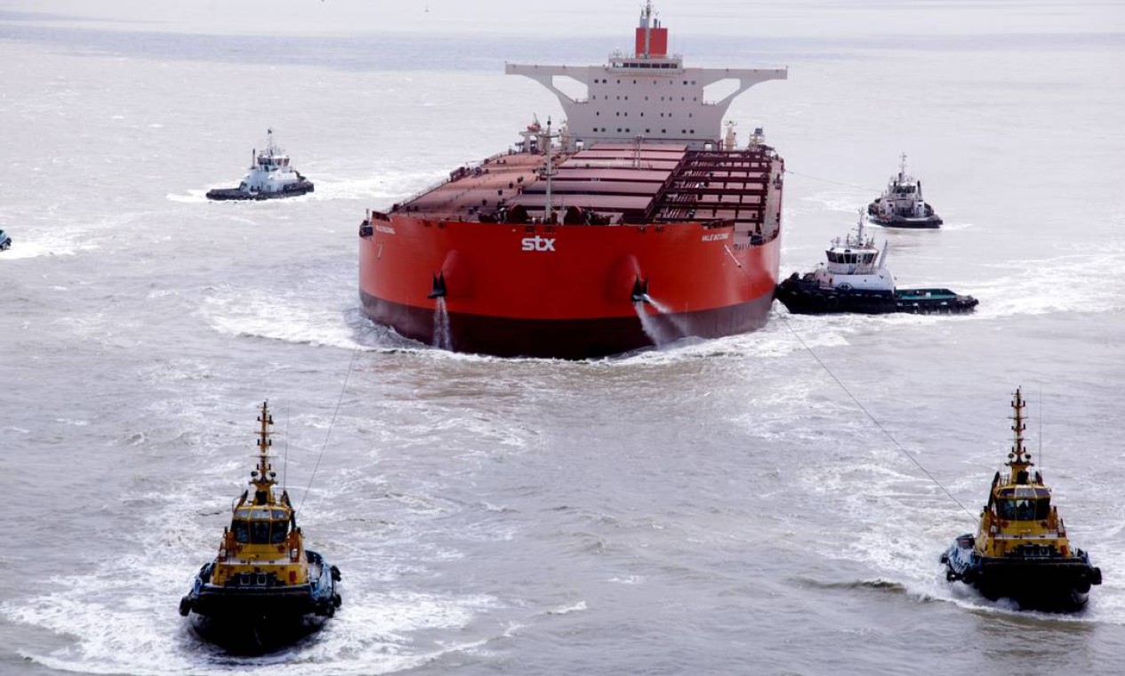 Veja imagens do navio da Vale - Jornal O Globo