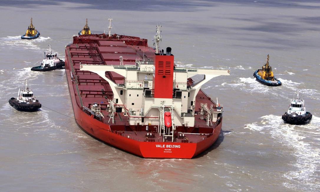Veja imagens do navio da Vale - Jornal O Globo
