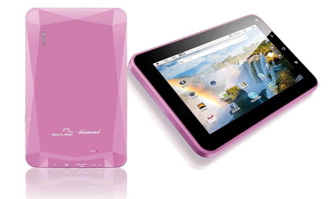 Multilaser lança tablet rosa para agradar ao público feminino - Jornal ...