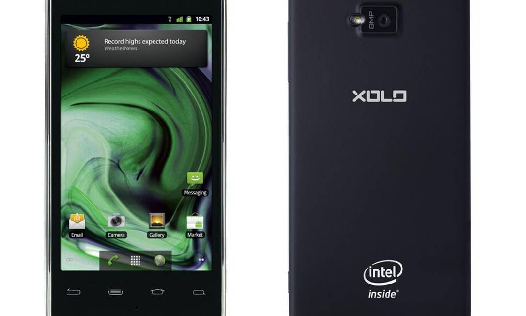 Xolo X900, o primeiro smartphone com chip Atom, da Intel - Jornal O Globo
