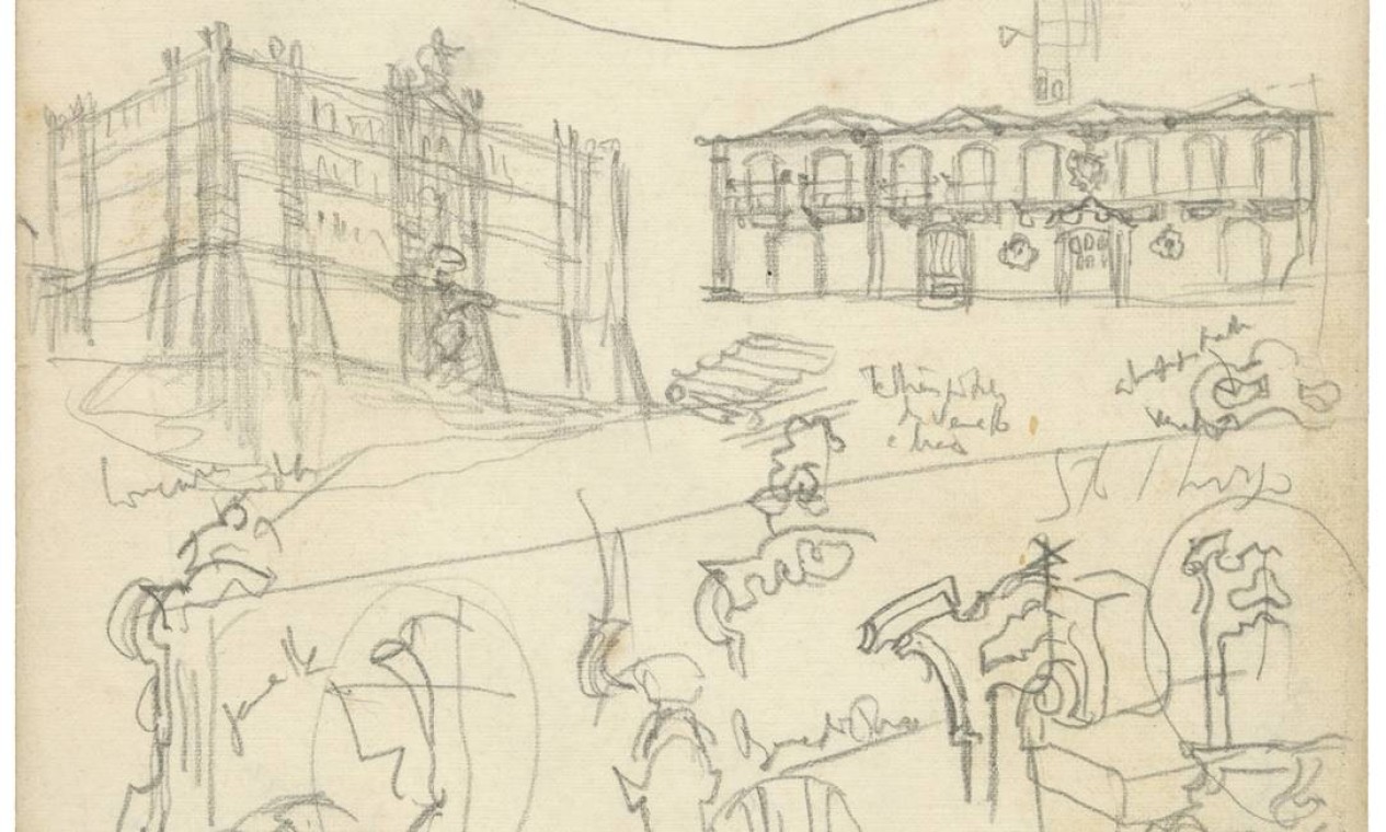 Caixa exibe traços inéditos do arquiteto e urbanista Lucio Costa ...