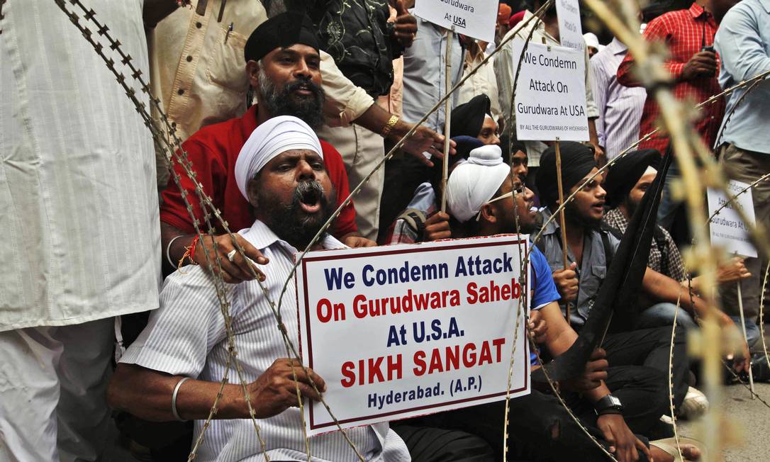 Sikhs reagem com indignação após ataque a templo - Jornal O Globo