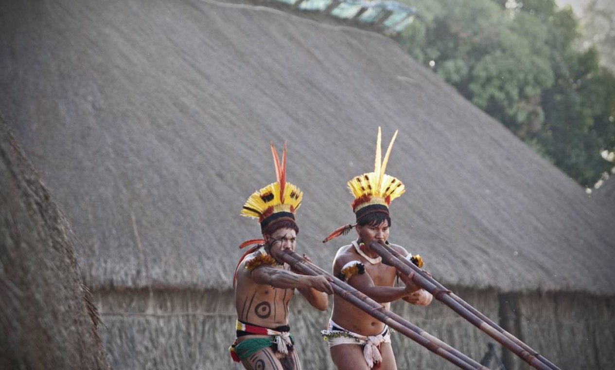 Imagens do Quarup na reserva indígena do Xingu - Jornal O Globo