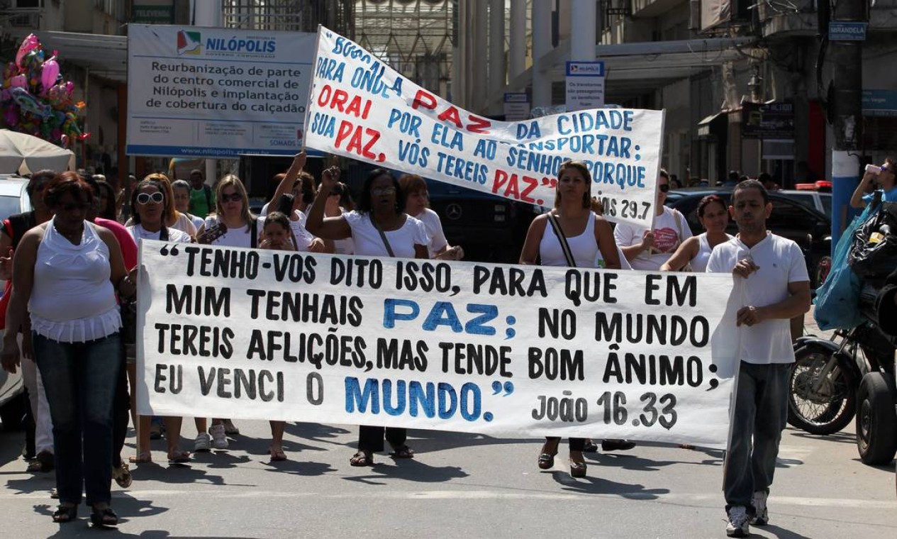 Chacina: católicos e evangélicos pedem paz - Jornal O Globo