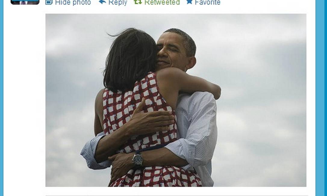 Foto de Obama e Michelle bate recordes no Twitter e no Facebook ...