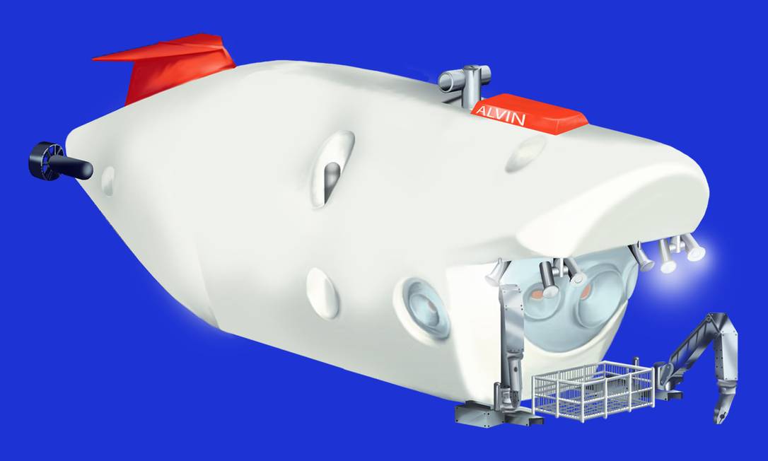 Nova versão do submarino Alvin permite afundar até 6.500 metros ...