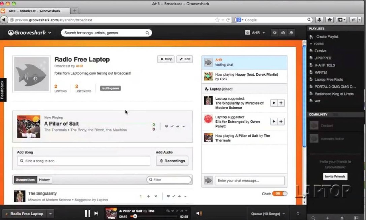 Novo recurso do Grooveshark permite que usuário crie sua própria rádio ...