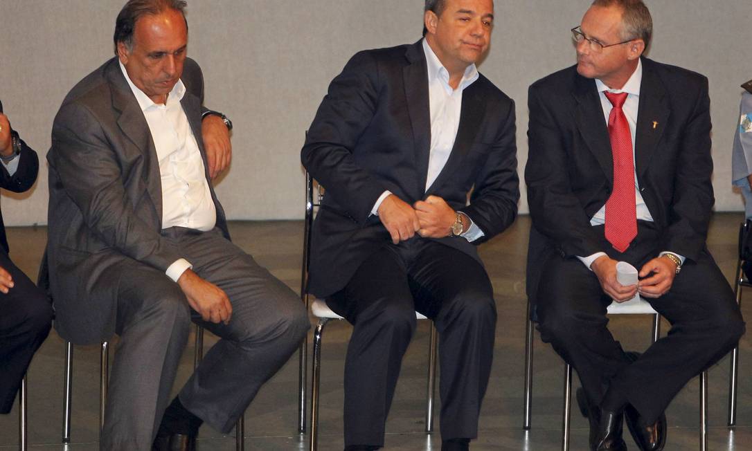 Com Pezão e Beltrame, Cabral pede continuidade do governo - Jornal O Globo