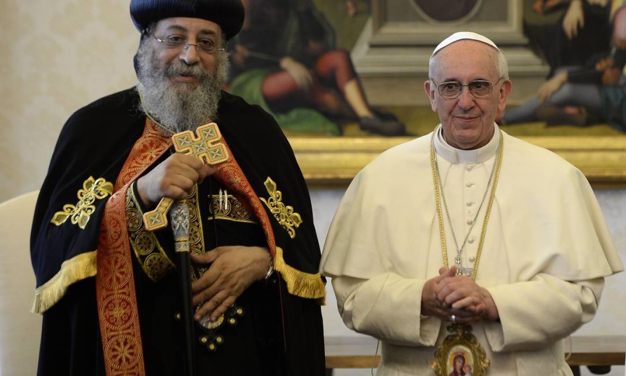 Papa Francisco recebe líder copta e quebra gelo de 40 anos - Jornal O Globo