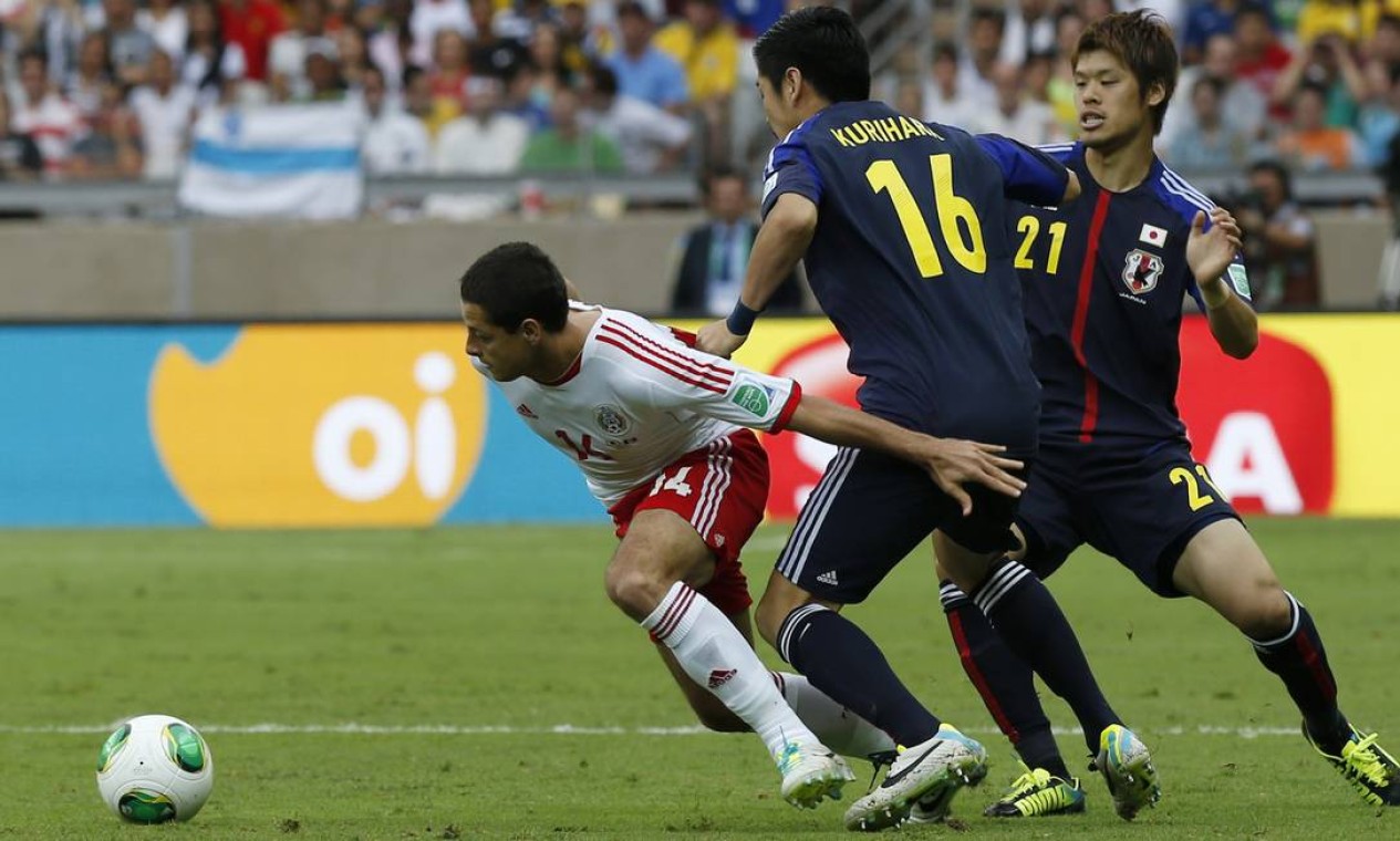 Imagens do jogo Japão 1 x 2 México - Jornal O Globo