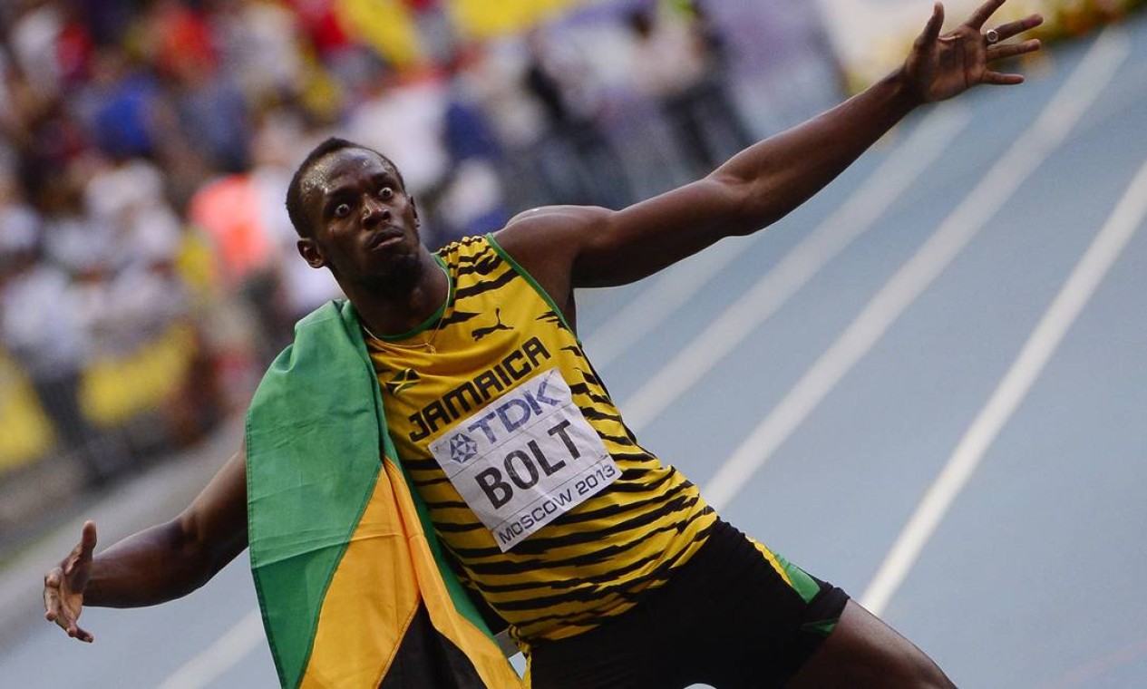O segundo ouro de Bolt no Mundial - Jornal O Globo